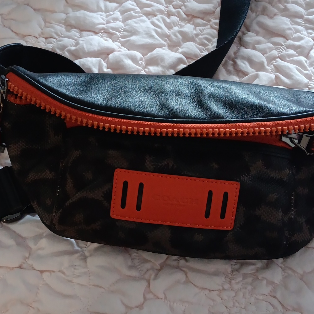 Coach Terrain Belt Bum Bag With Animal Camo Script Pr… - Gem